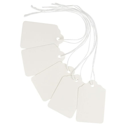 Merchandise Tags with String Attached - 2 1/4â€ x1 7/16â€ , Pack of ...