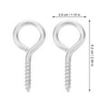 Eease 10pcs Anti-rust Self Tapping Eye Screw Hooks Eye Bolts Eye Hooks ...