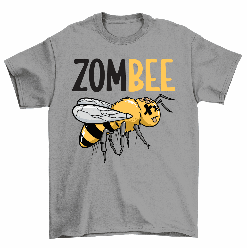 Zombee T-Shirt Zombie Bee Halloween Tee Men Women - Walmart.com