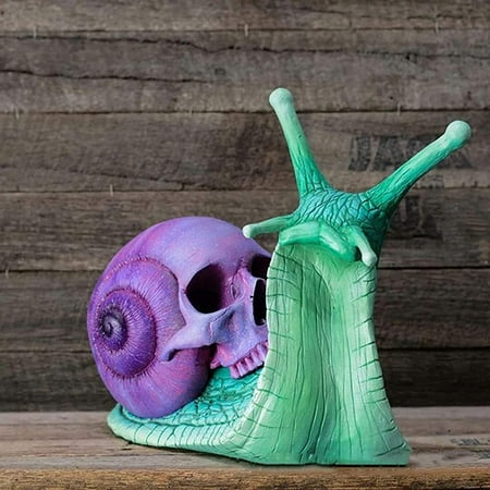 Horror Snail Skeleton Sculpture Garden Snail Statue Snail Skeleton ...