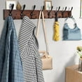 32.2'' Large Coat Rack Wall Mount Coat Hooks Coat Hanger with 8 Metal ...