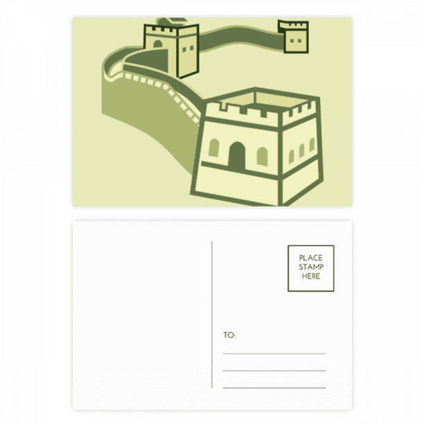 La Gran Muralla China Patron Set cumpleaños gracias tarjeta postal ...