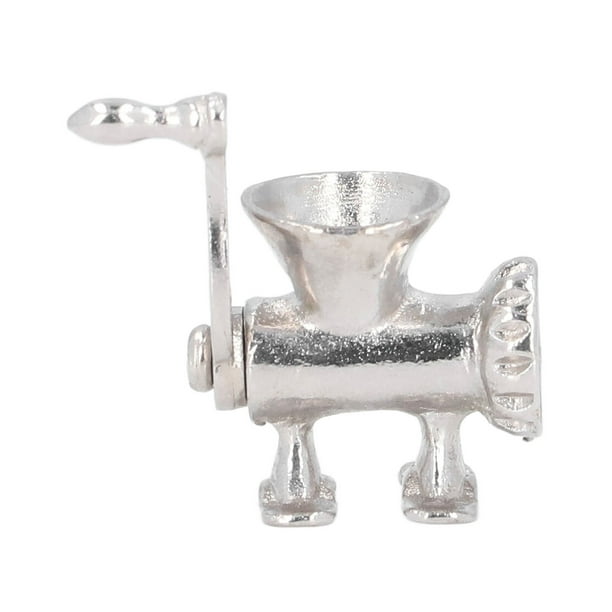 FLAMEEN Meat Grinder Toy,1:12 Mini Meat Mincer Models Hand Cranked Life ...