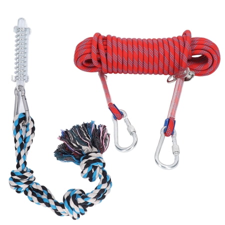 Spring Pole Dog Rope Toy, Interactive Easy To Use Cotton Rope Dog Tug ...