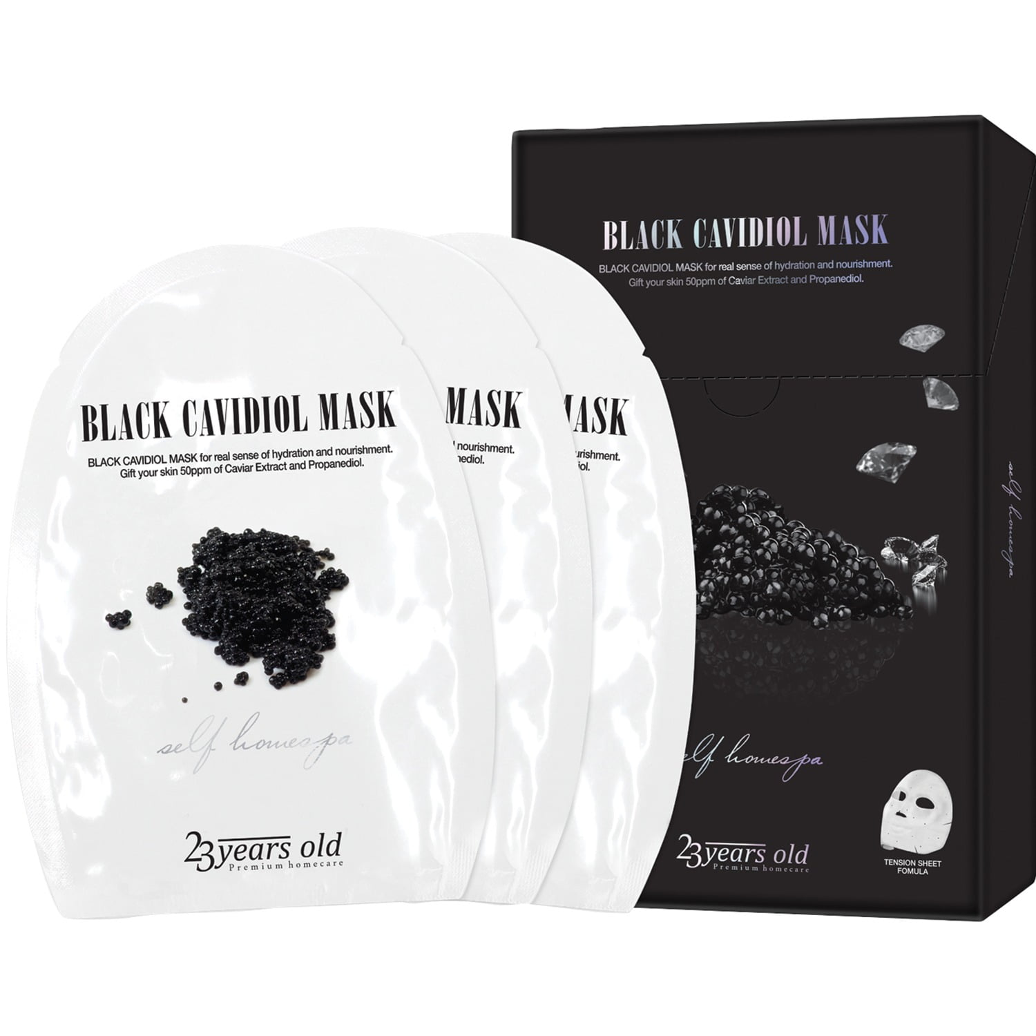 23 years old Black Cavidiol Mask 3 Pack - Walmart.com