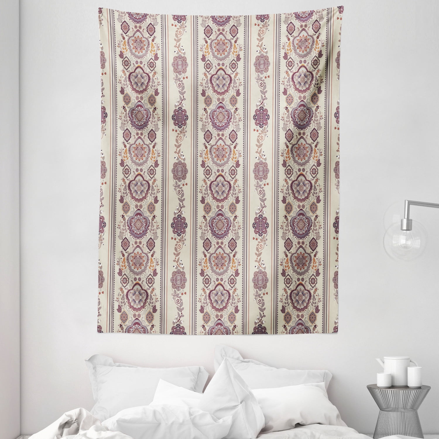 Floral Tapestry, Middle Eastern Ottoman Medieval Authentic Ornamental ...