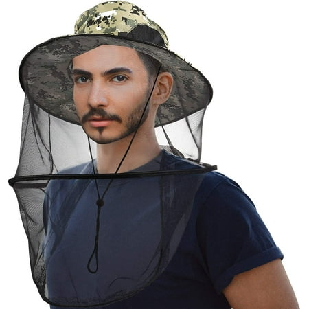 Head Net Hat with Removable Mesh Hidden Netting, Design for Outdoor ...