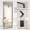 Gleamira 32"x72" Rectangular Full Length Mirror Floor Standing Mirror ...