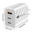 2026 2026 5V2.4A Power Adapter Double TYPE-C And 1USB Charging Plug ...