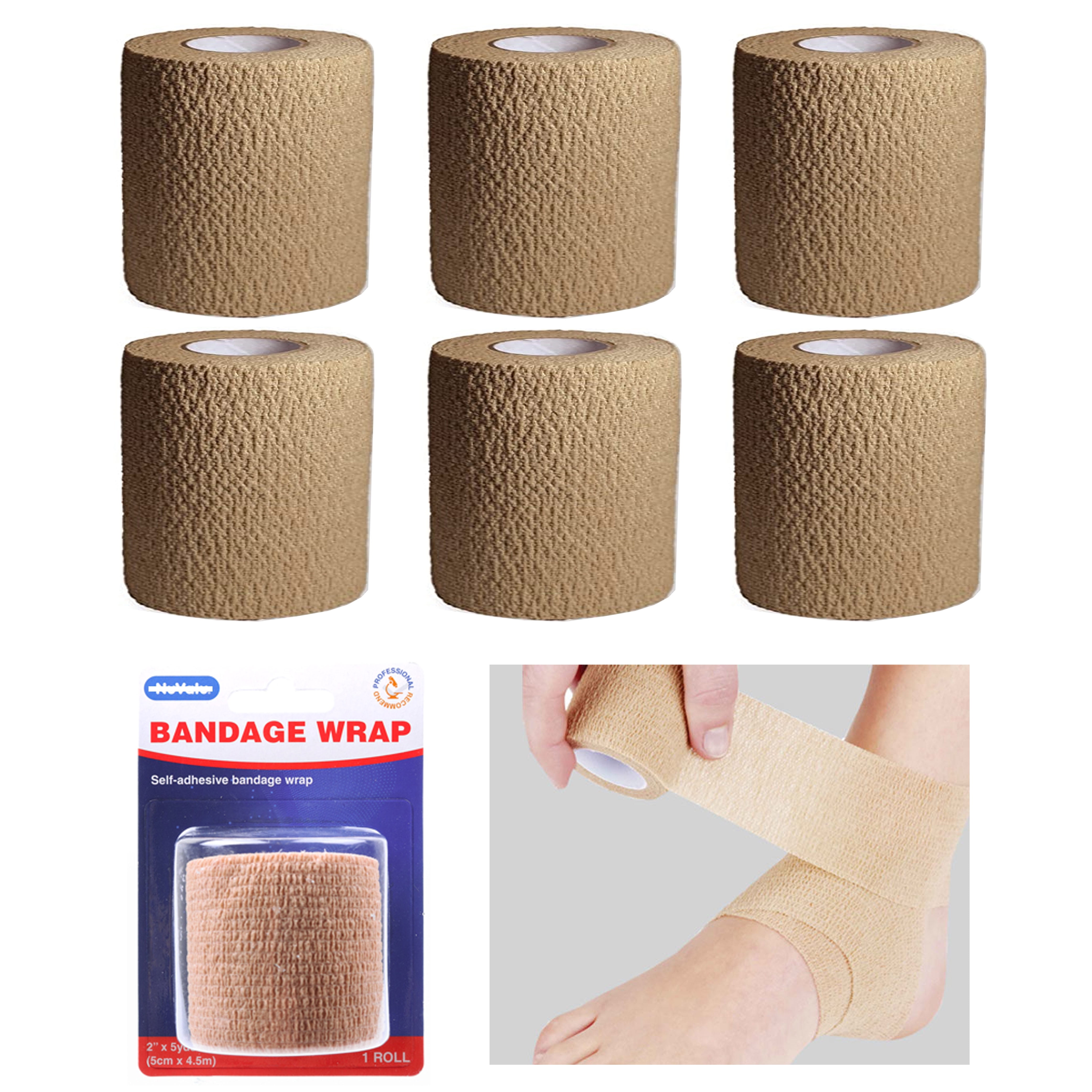 Pc Self Adhesive Bandage Wrap Cohesive Elastic First Aid