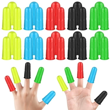 Finger Rubber Finger Tip Pads Grips for Writing Counting Sorting ...