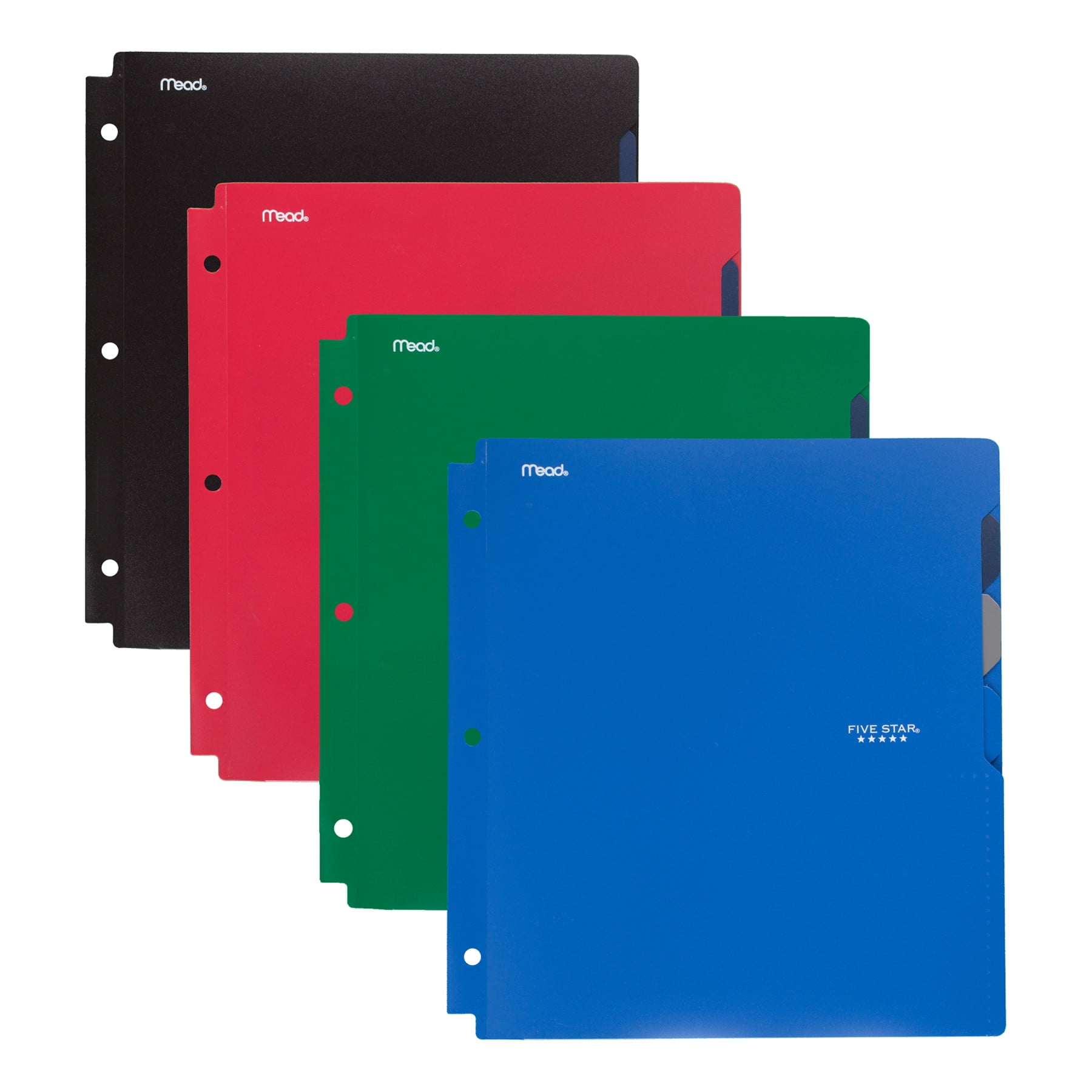Five Star Quick-View Plastic Folder, 20 Sheets, 8 1/2 x 11, Assorted ...