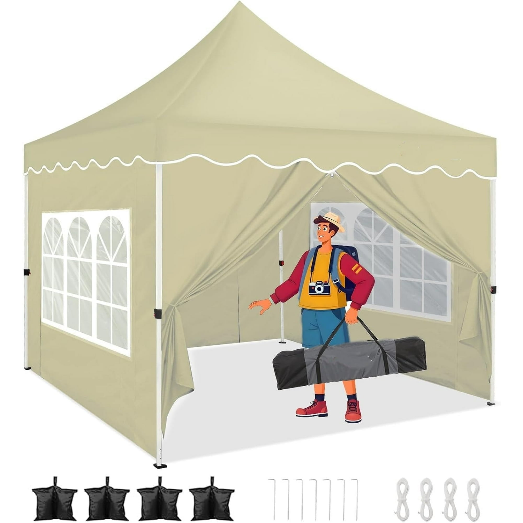 Click here for Sanopy 10 X 10 Pop Up Canopy Party Tent With 4 Rem... prices