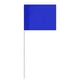 Marking / Survey Flags, 4" X 5" W/21" Wire, Several Colors, Blue - 100 ...