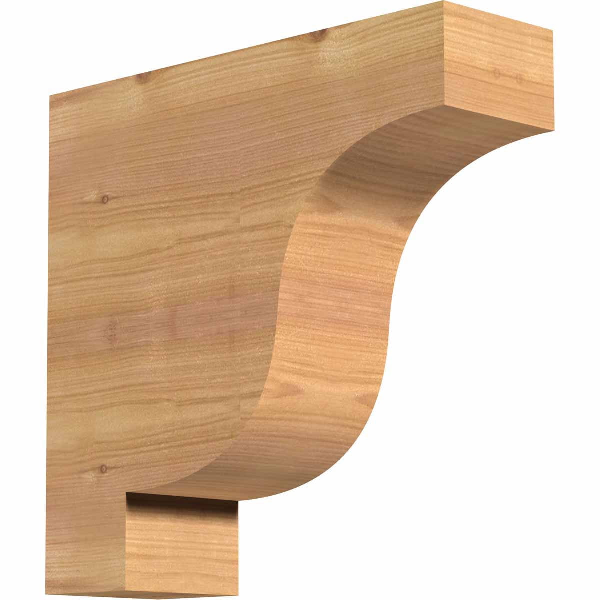 3 1/2"W x 12"H x 12"L Newport Smooth Rafter Tail, Western Red Cedar ...