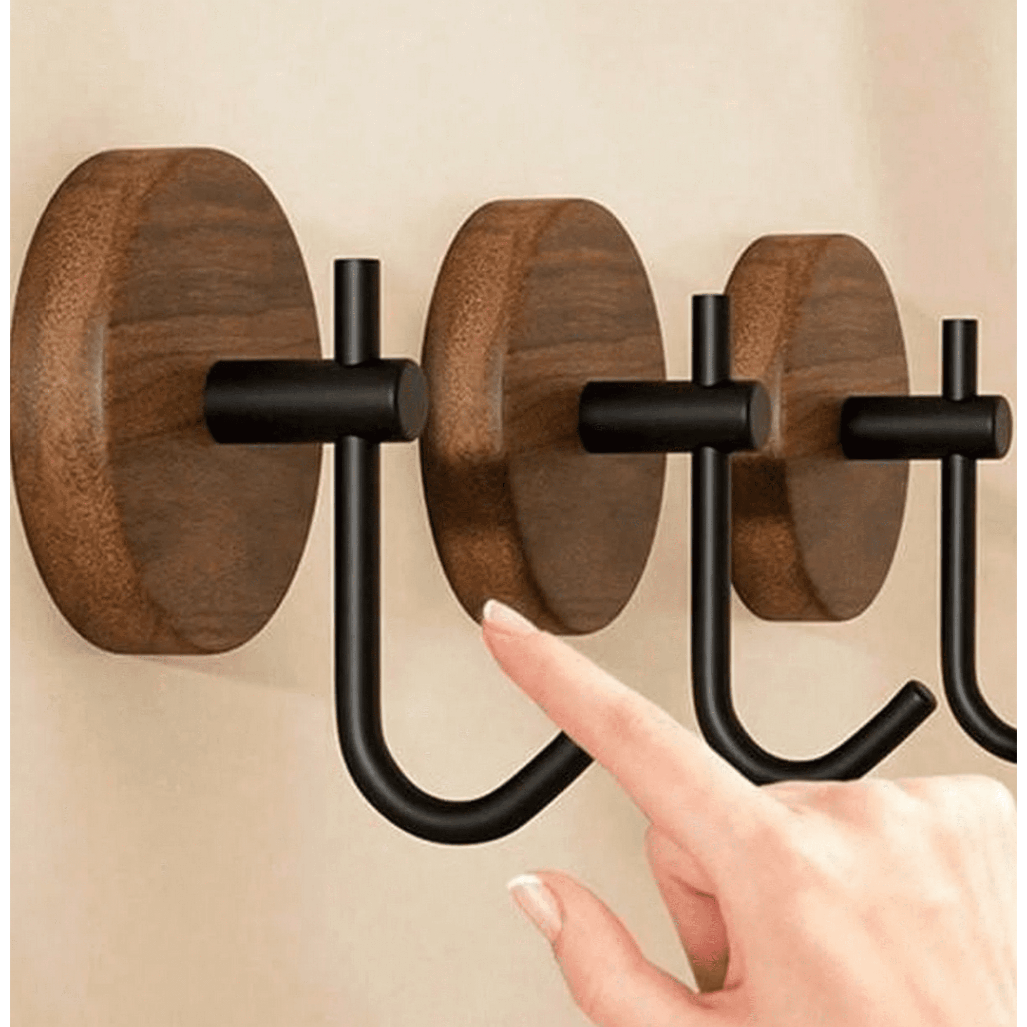 Click here for Yverix Walnut Door Hook  Adhesive No Punching Bath... prices