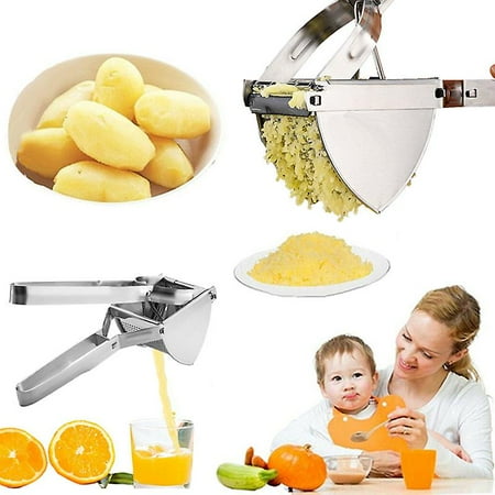 Puree Press Potato Press Heavy Duty Stainless Steel Potato Ricer Masher ...