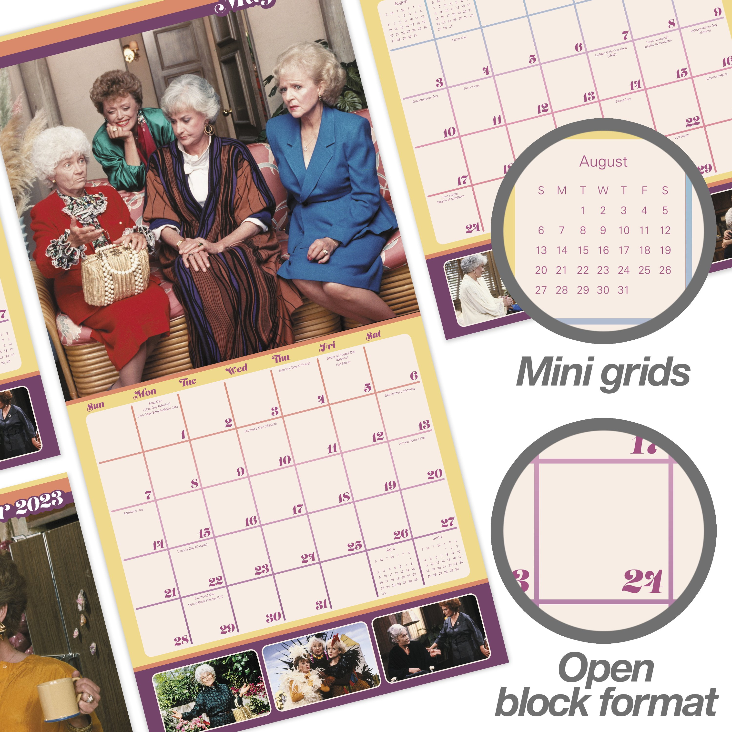 2023 Wall Calendar, Golden Girls, 12′ x 12′ by Mead (WMDP572823)