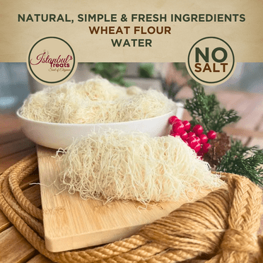 Dried & Chopped Kataifi Shredded Fillo Dough, Kurutulmus Kadayif Pastry ...