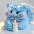 cutesqueeze Handmade Taba Squishy Hamster Toy, Soft Silicone, Blue ...