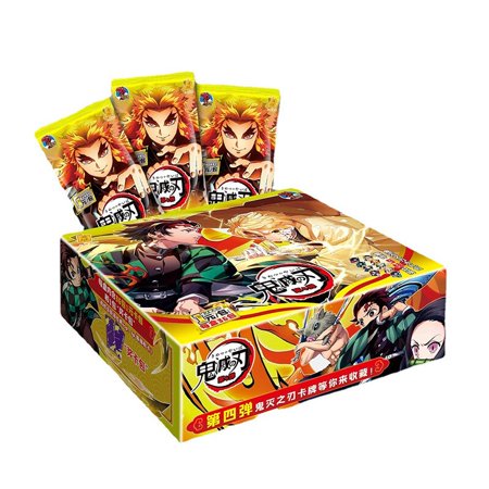 Demon Slayer Cards Packs Tcg Collection Box Nezuko Anime Table Playing ...