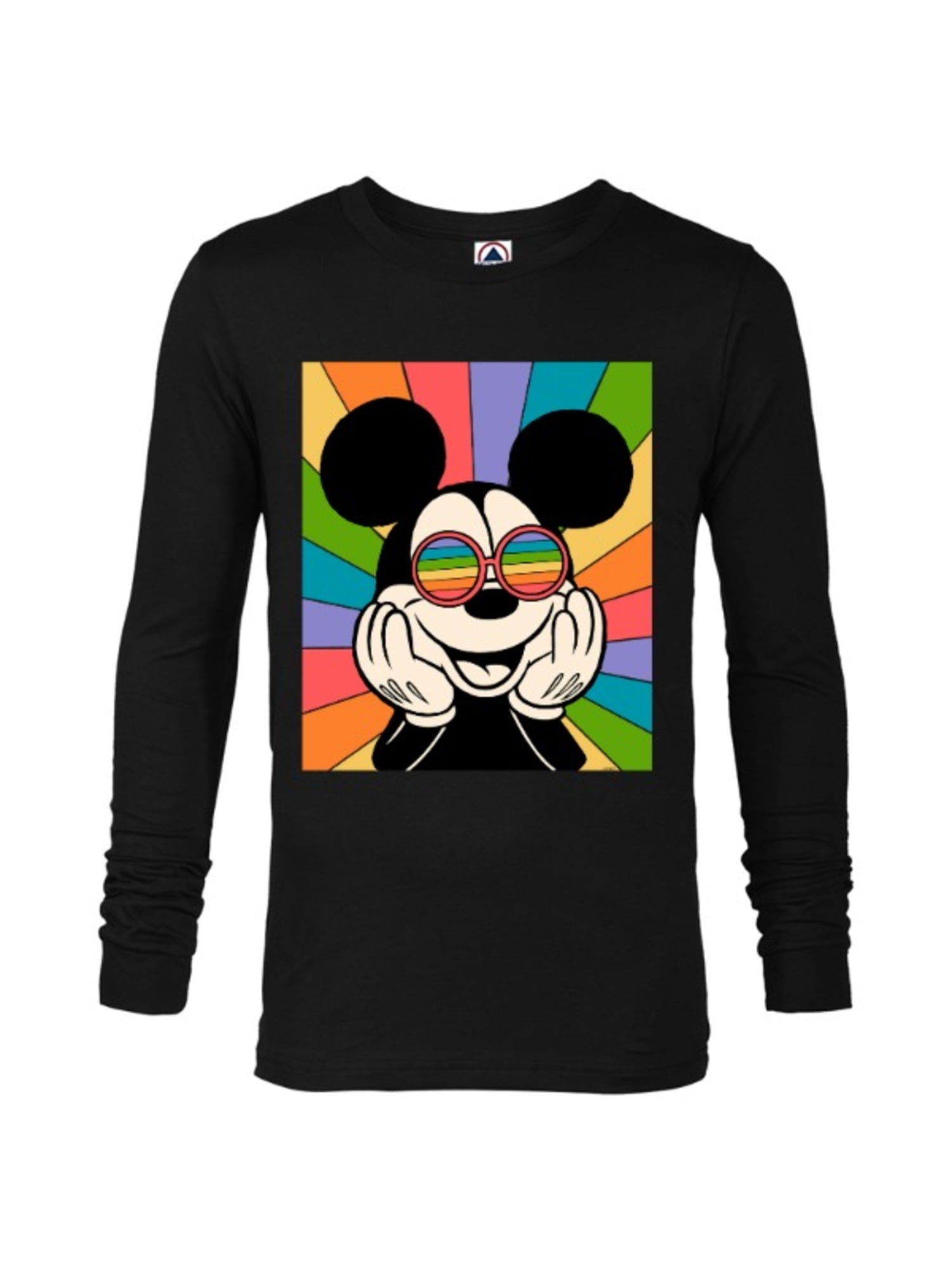 Disney Mickey Mouse Sun Burst Retro Long Sleeve T Shirt For Men disney-mickey-mouse-sun-burst-retro-long-sleeve-t-shirt-for-men