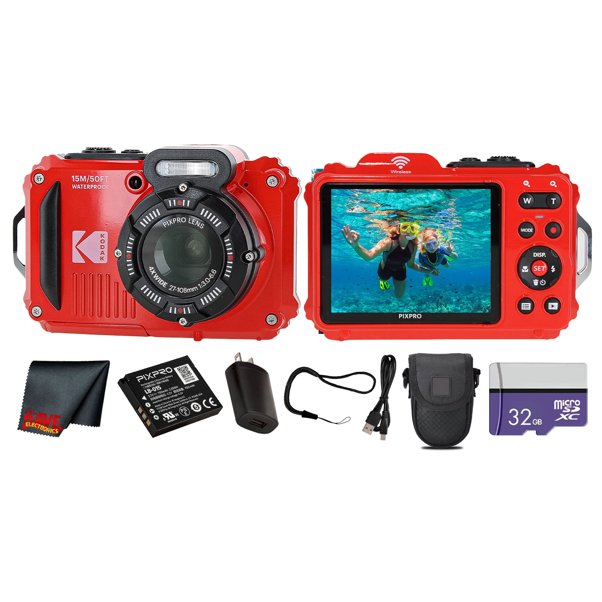 Click here for Kodak Pixpro Wpz2 Digital Camera (Red) (Wpz2-Rd) +... prices