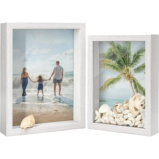 Light-Gray Shadow Box frac34 in depth Wood 8x10 frame by MCS - 8x10 ...