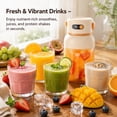 Portable Electric Juicer Cup with Zero Cord Hassle, 800/1000/1200 ml ...