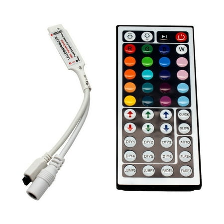 44 Buttons RGB Mini Controller; Remote Control LED Strip Stripe 12V 72W ...