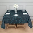 60x60in(152x152cm) Square Tablecloth, Waterproof Polyester Table Cover ...