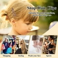 10 Pcs Double Grip Hair Clips, Metal Snap Hair Clips Hair Barrettes for ...