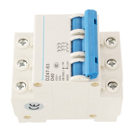 Circuit Breaker Switch, DIN Rail Mount Flame Retardant 6000A Breaking ...