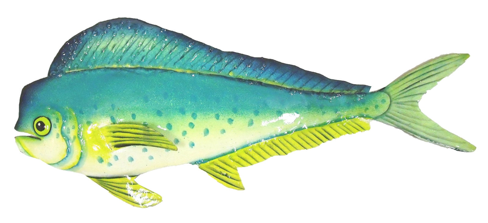 Mahi Dolphin 13 Inch Fish Haitian Metal Wall Art - Walmart.com
