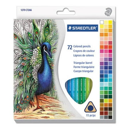 Staedtler 1270C72A6 2.9 mm Hardness No.3 Triangular Barrel Colored ...