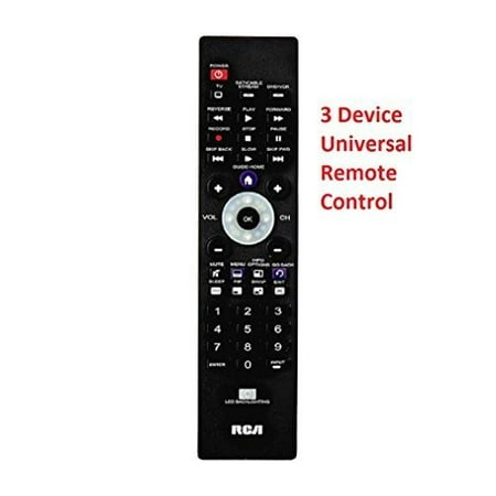 RCA Universal Remote Control 3 Device TV Roku DVR Receiver - Walmart ...