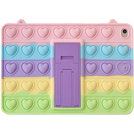 Fidget Toys Case for iPad without Lanyard,Soft Silicone Pop it ...