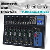4-Channel Audio Mixer with Bluetooth/USB & 48V Phantom Power – XLR ...