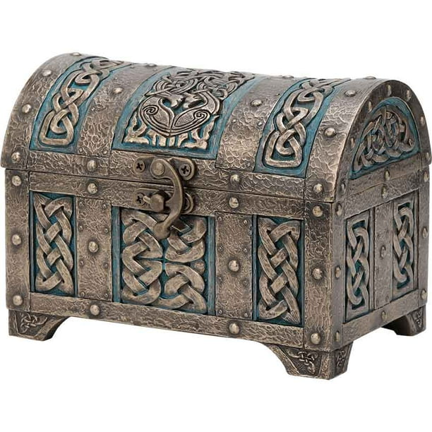 Unicorn Studio - Celtic Knot Bronze Treasure Chest by Medieval ...
