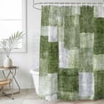 60x72 Inch Shower Curtains for Bathroom, Sage Green Fabric Bath Curtain ...