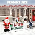 Ktaxon 10ft Inflatable Christmas Snowman Santa with Penguin Welcome ...