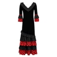 TTAO Spanish Flamenco Dress for Girls Polka Dot Ruffle Sleeve Gypsy ...