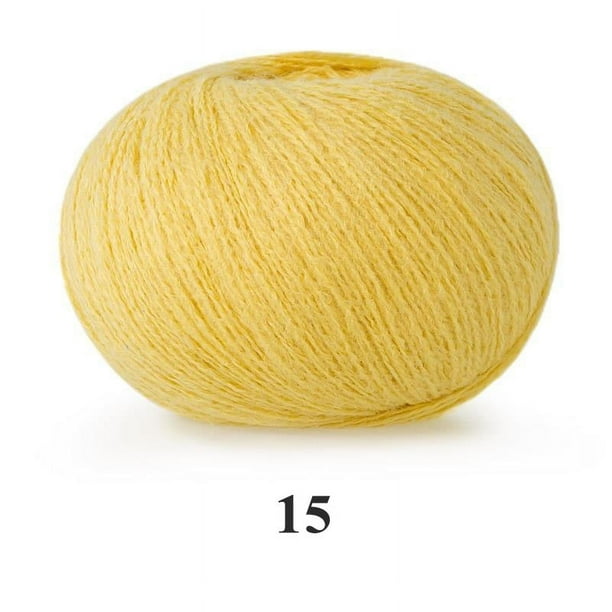 Nvzi Hilo de lana acrílica de felpa suave para hacer cabello de muñecas ...