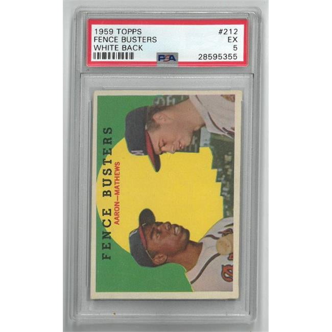 Athlon Sports CTBL-023409 Hank Aaron & Eddie Mathews Braves 1959 Topps ...