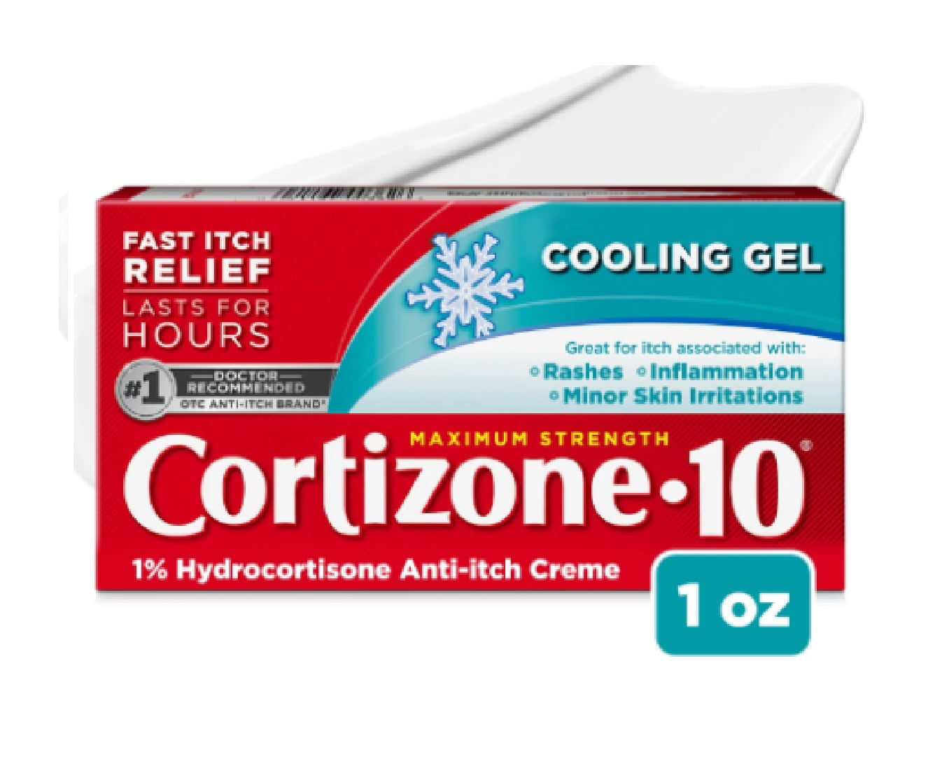 Cortizone 10 Cooling Gel, Maximum Strength, 1 oz - Walmart.com