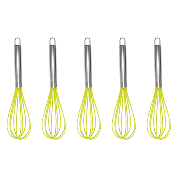 Silicone Kitchen Whisks with Stainless Steel Handles for Milk Egg ...