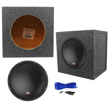 MTX TNE212D 12-Inch 1200-Watt Car Audio Dual Loaded Subwoofer Box ...