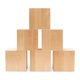 4" Large Wood Cubes, Pack of 5 Square Wood Block for DIY, Wooden Blocks ...