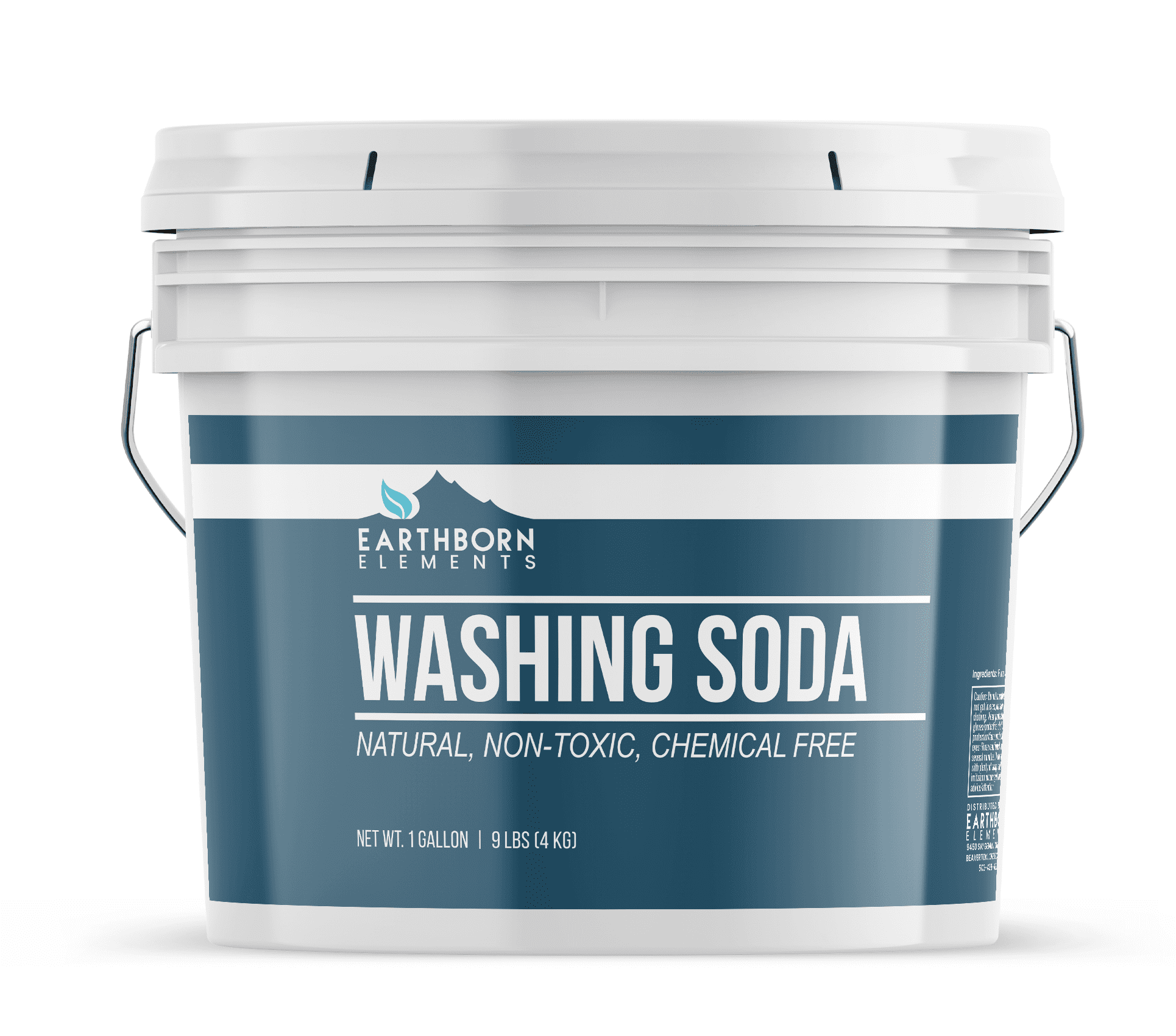 Earthborn Elements Washing Soda 1 Gallon Bucket Soda Ash, Sodium ...