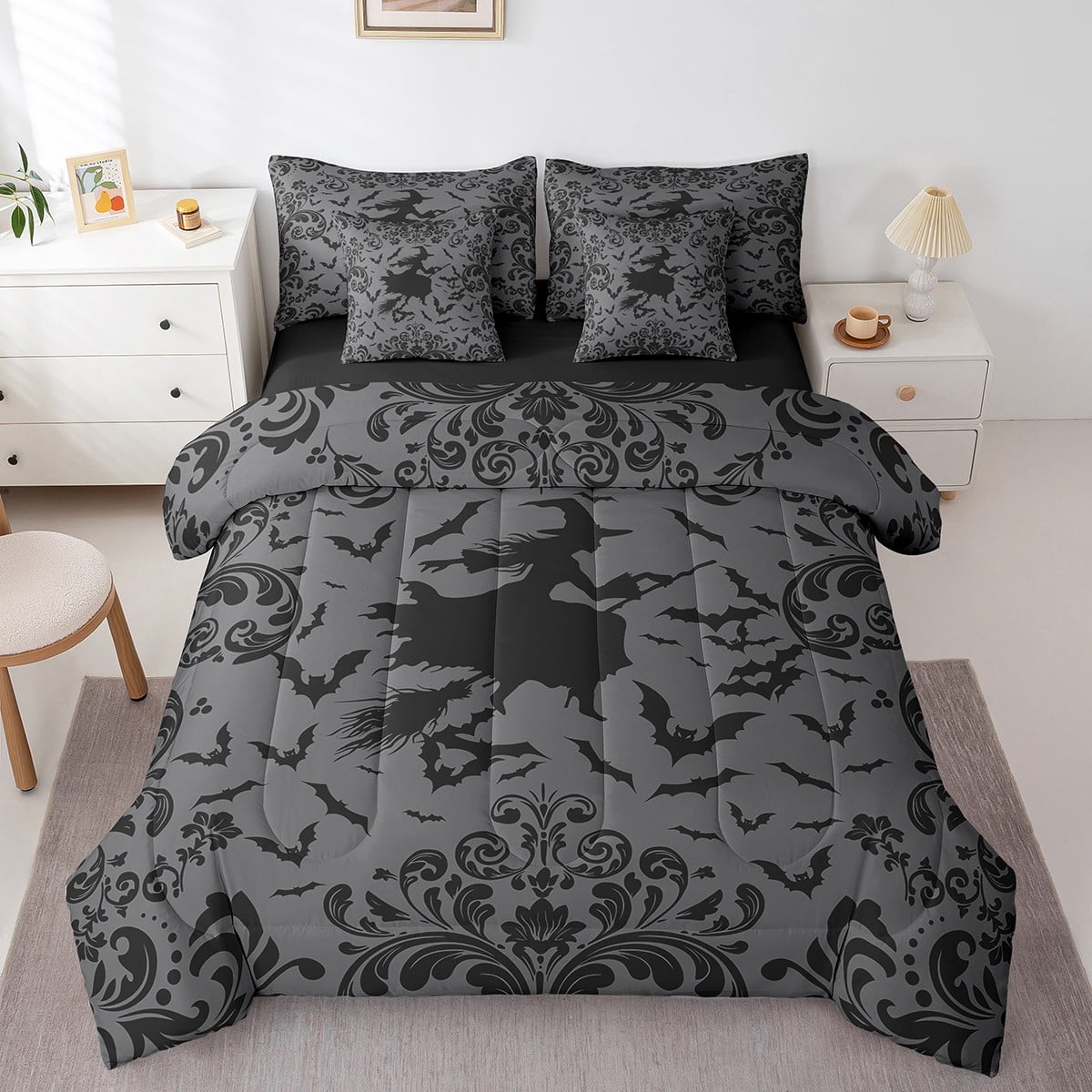 Click here for Erosebridal Magic Witch Bedding Queen Size  Happy... prices